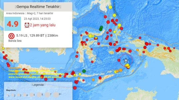 8 Gempa Bumi Terjadi Rabu 23 Agustus 2023, Cek Lokasinya Menurut Info BMKG - Tribun Gorontalo
