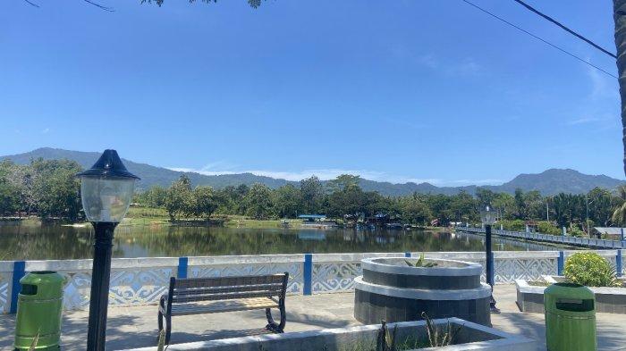 Suasana Danau Perintis Bone Bolango Gorontalo saat Libur Lebaran - Tribun Gorontalo