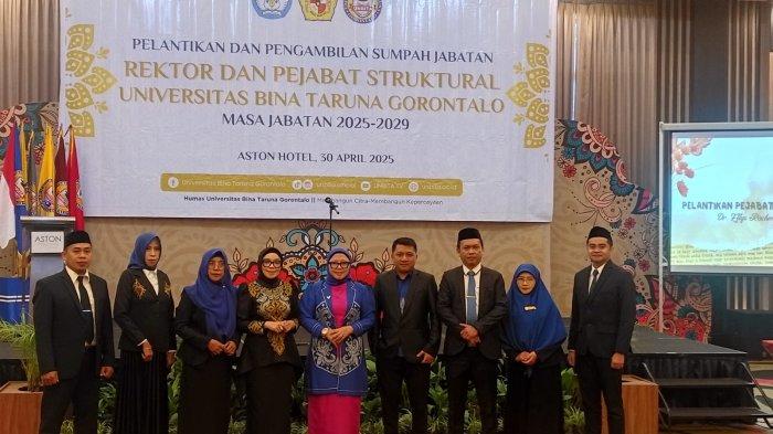Ellys Rachman Dilantik Kembali Jadi Rektor Universitas Bina Taruna Gorontalo - Tribun Gorontalo