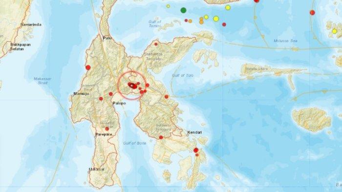 Baru Saja Terjadi Gempa Bumi di Sulawesi Jumat Siang 28 Maret 2025, Kedalaman 10 Km - Tribun ...