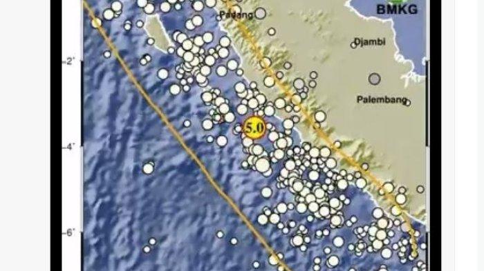 Gempa Bumi Mokumoku Bengkulu pagi ini Kamis 10 Agustus 2023, 2 Gempa Susulan Lebih Besar ...