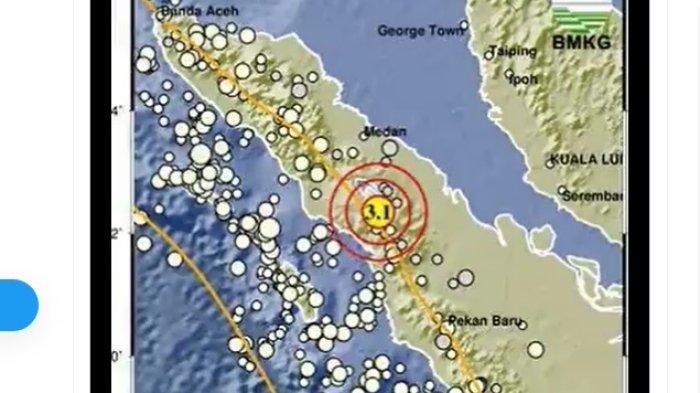 Gempa Bumi di Sumatera Utara Rabu 29 November 2023, Hanya Berjarak 8 Kilometer - Tribun Gorontalo