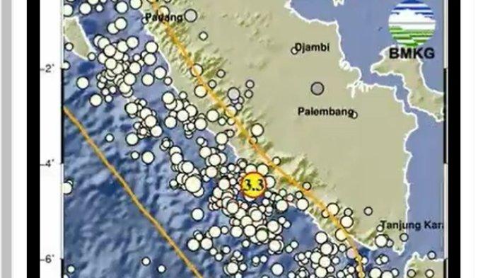 Gempa Bumi Baru Terjadi di Pulau Sumatera Sabtu 19 Agustus 2023, Info BMKG : Berjarak 36 Km ...