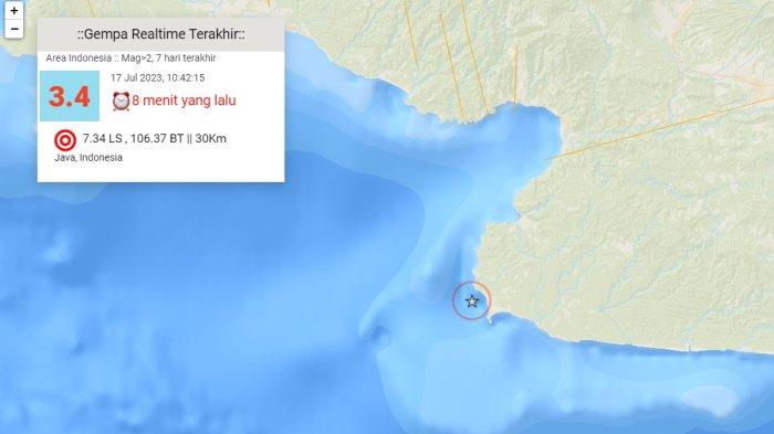 Gempa Terkini Senin Siang 17 Juli 2023, Cek Magnitudo dan Lokasi Lengkap - Tribun Gorontalo