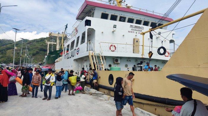 Jadwal Kapal Tol Laut KM Sabuk Nusantara 113 di Pelabuhan Boalemo Gorontalo - Tribun Gorontalo