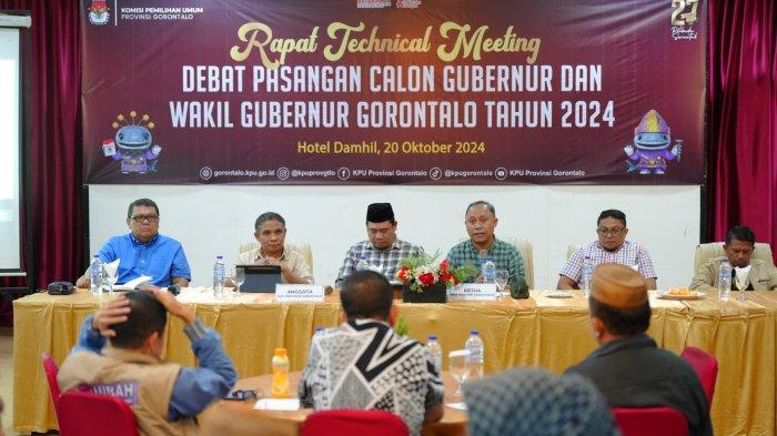 KPU Provinsi Gorontalo Rapat Teknis Persiapan Debat Cagub-Cawagub 2024 ...