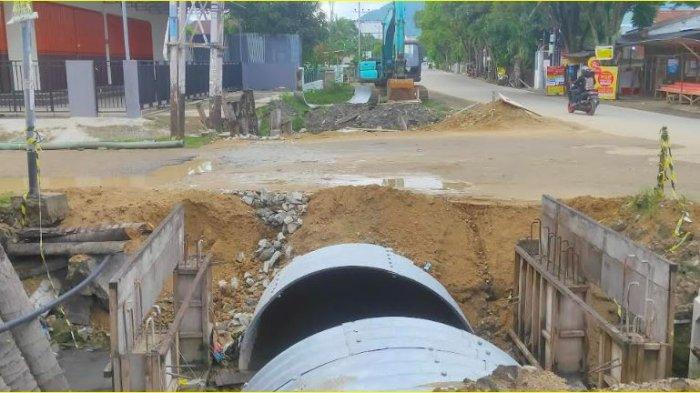 Proyek Kanal Tanggidaa Bak Terbengkalai, Warga Kota Gorontalo Harap-harap Cemas - Tribun Gorontalo