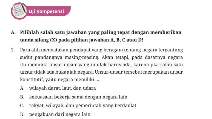 Kunci Jawaban PKN SMP Kelas 7 Kurikulum Merdeka Halaman 174-176 Uji Kompetensi BAB Wilayah NKRI ...