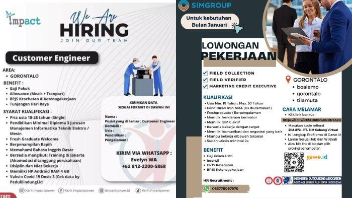 Lowongan Kerja Gorontalo untuk Lulusan SMA/SMK/D3/S1 Sederajat Hari Ini Kamis, 15 Desember 2022 ...