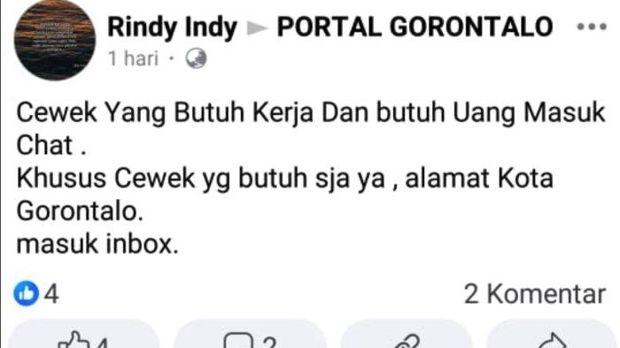 Loker Khusus Cewek di FB Portal Gorontalo Rupanya Tipuan, Pelaku jadikan Pelamar 'Open BO ...