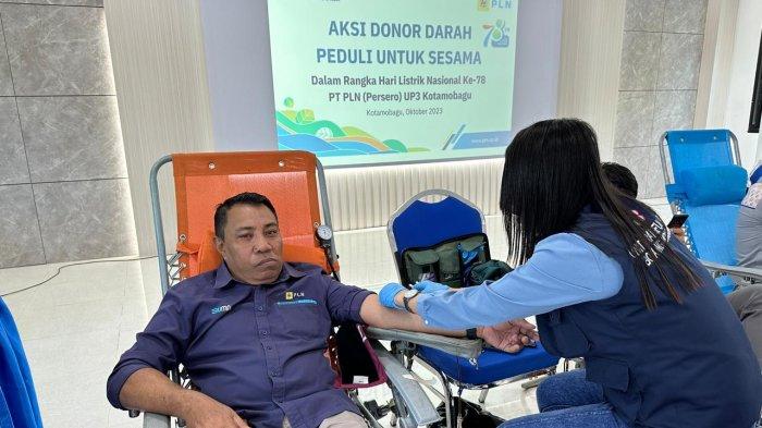 PLN UP3 Kotamobagu Gelar Donor Darah Rayakan HLN ke-78 - Tribun Gorontalo