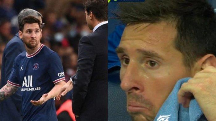 Lionel Messi Perlihatkan Muka Kecut saat Ditarik Pelatih PSG, Pep ...