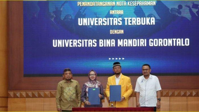 UT Tandatangani MoU dengan Universitas Bina Mandiri Gorontalo - Tribun Gorontalo