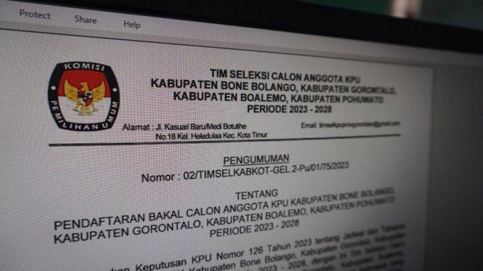 Dibuka Pendaftaran Calon Komisioner KPU 4 Kabupaten di Gorontalo, Simak Caranya - Tribun Gorontalo
