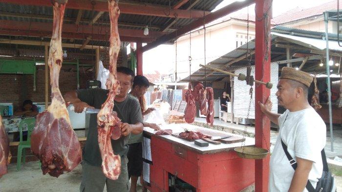 Jelang Lebaran Idulfitri, Penjualan Daging Sapi Meningkat di Kota Gorontalo - Tribun Gorontalo