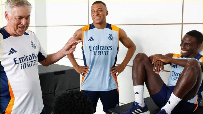 Senyum Sumringah Kylian Mbappe Latihan Perdana Bersama Skuad Real ...