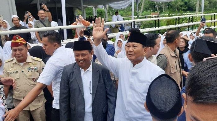 Prabowo Sambangi Ponpes Asuhan Kader PPP di Jabar, Ditemani AHY, Ridwan ...