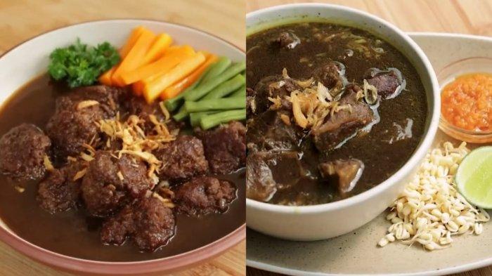 2 Masakan Berkuah dari Daging Sapi: Resep Rawon dan Semur Bola Daging ...
