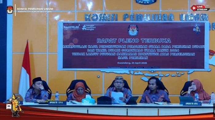 BREAKING NEWS: KPU Gorontalo Utara Tetapkan Hasil Rekapitulasi Suara PSU Pilkada 2024 - Tribun ...