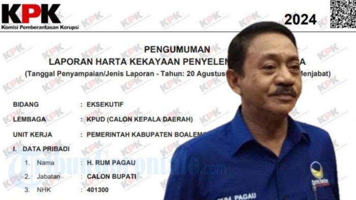 Daftar Harta Kekayaan Rum Pagau, Calon Bupati Boalemo Gorontalo ...
