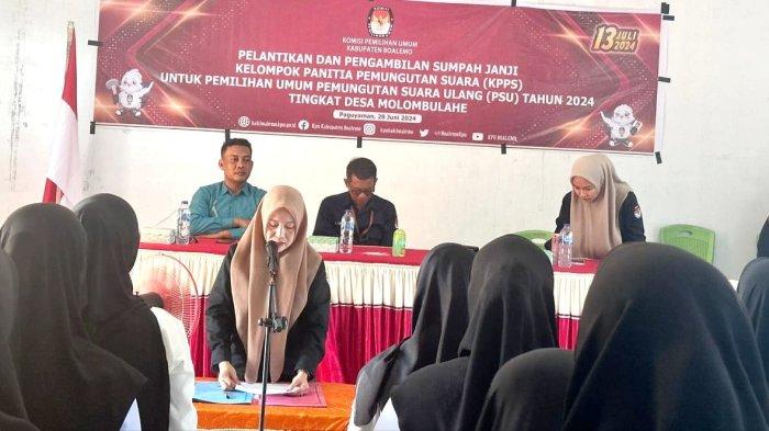 KPU Boalemo Lantik 2.968 KPPS Untuk Pemungutan Suara Ulang - Tribun Gorontalo