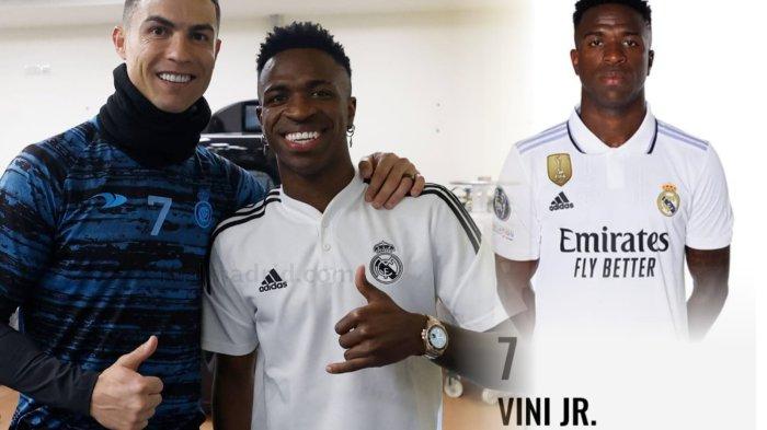 Resmi! Vinicius Jr Warisi Nomor Punggung Ikonik Real Madrid - Tribun ...
