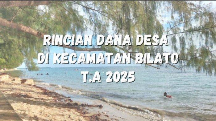 Rincian Dana Desa di Kecamatan Bilato Kabupaten Gorontalo Tahun ...