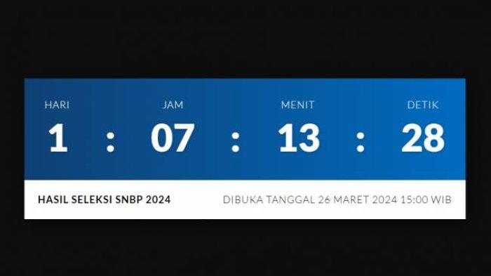 41 Link dan Panduan Cek Pengumuman SNBP 2024, Hasil Diumumkan Selasa 26 Maret Pukul 15.00 WIB ...