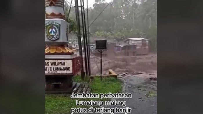 Banjir Lahar Dingin Gunung Semeru di Lumajang Sebabkan Jembatan Gantung Putus - TribunHealth.com