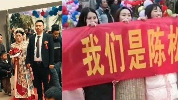 10 Mantan Pacar Suami Datang Ke Pernikahan Bawa Spanduk Pengantin