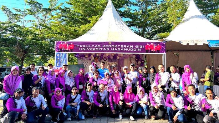 Tim Fun Walk FKG Unhas Ramaikan Dies Natalis Unhas ke-67 - TribunHealth.com