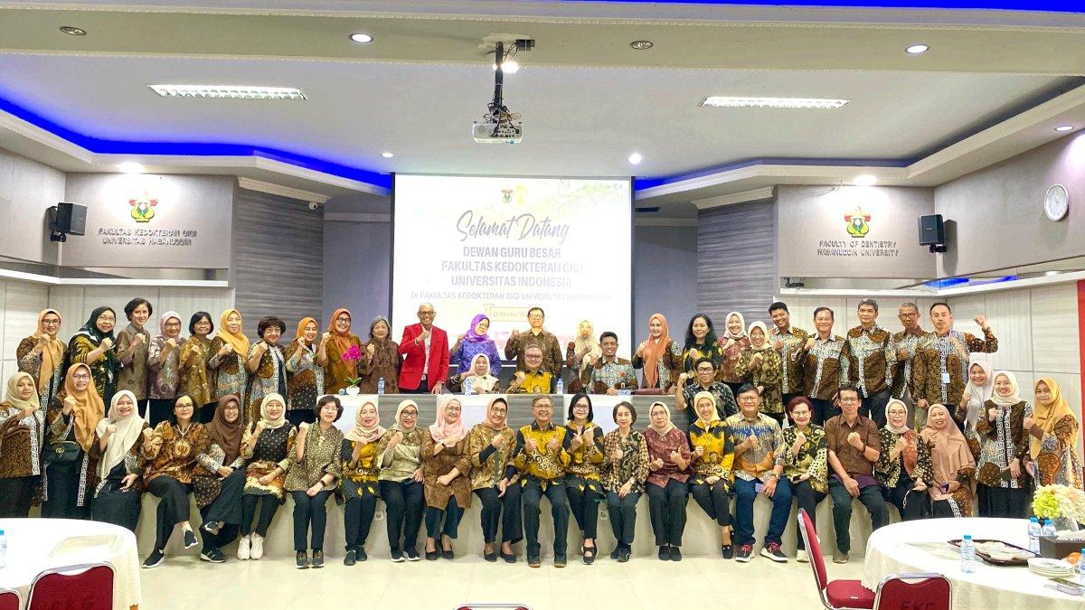 25 Professor dari FKG UI Jakarta Berkunjung ke FKG Unhas, Ini ...