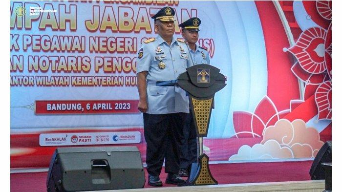 Kakanwil Kemenkumham Jabar Andika Lantik 3 PPNS dan 7 Notaris Pengganti - Tribunjabar.id
