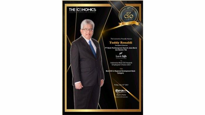 Dirut bank bjb Yuddy Renaldi Raih Penghargaan CEO Terbaik BPD di ...