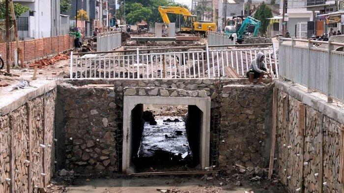 Pembangunan Kolam Retensi Margahayu Raya - Tribunjabar.id