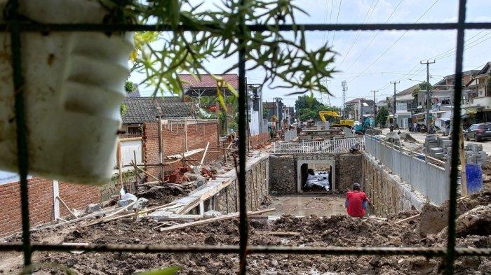 Pembangunan Kolam Retensi Margahayu Raya - Tribunjabar.id