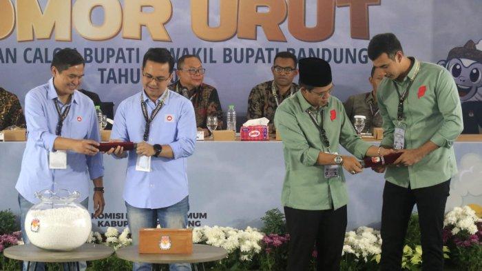 Pengundian dan Penetapan Nomor Urut Pasangan Calon Bupati dan Wakil Bupati Bandung 2024 ...