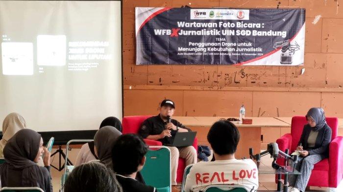Mahasiswa Jurnalistik UIN SGD Bandung Ikuti Pelatihan Penggunaan Drone yang Digelar WFB ...