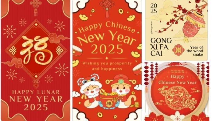 Download 40 Poster Imlek 2025 Desain yang Menarik, Cocok untuk Ucapan di Instagram hingga ...