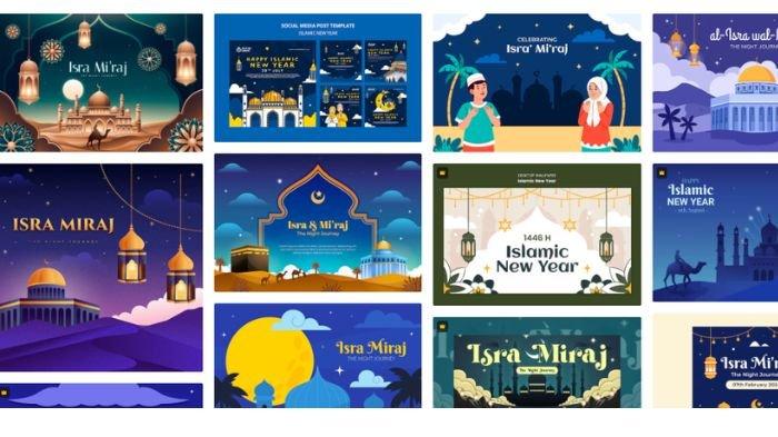 40 Poster Ucapan Selamat Isra Miraj 2025, Gratis Tinggal Download ...