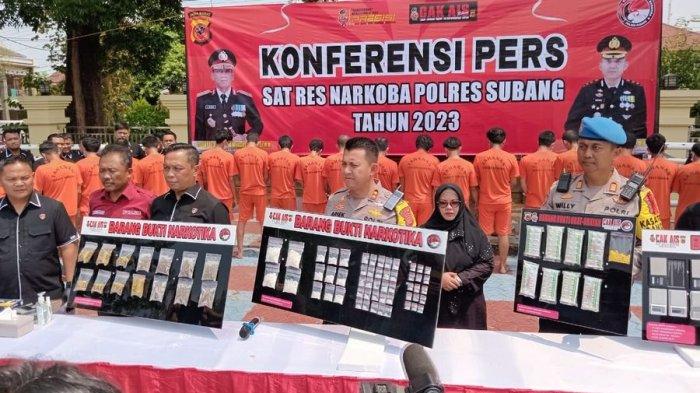 Polres Subang Sita Ratusan Gram Sabu dan Ganja, Pelaku Jual Narkoba ...