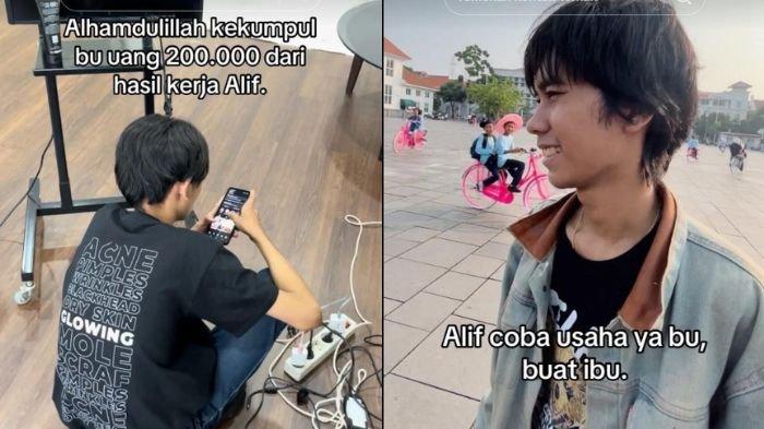 Kisah Haru Alif Cepmek, Dulu Jadi Pemulung hingga Viral Niru Dilan ...