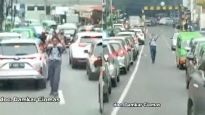 Viral Aksi Heroik Siswa SMP Buka Jalur Damkar yang Terjebak Macet di Bogor, Tuai Pujian Warganet ...