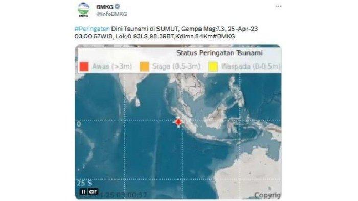 Gempa Mentawai 7,3 SM Termasuk Gempa Megathrust, Peringatan Dini Tsunami Sudah Berakhir ...