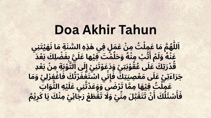 Bacaan Doa Akhir dan Awal Tahun Baru Islam 1447 H Lengkap Latin & Artinya, Dibaca Sore dan ...