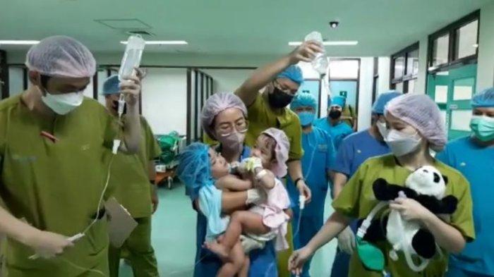 Bayi Kembar Siam Asal Bandung Barat Berhasil Dipisahkan Setelah Dioperasi 3,5 Jam di RSHS ...