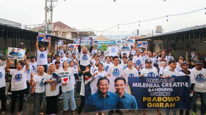 Berpihak ke Generasi Muda, Ratusan Milenial Bandung Deklarasi Dukung Prabowo – Gibran ...