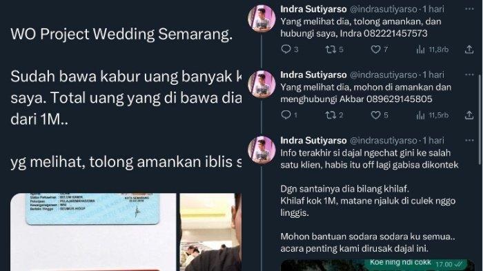 Pilu Calon Pengantin di Semarang, Jadi Korban Penipuan WO, Uang Nikah Puluhan Juta Ditilep ...