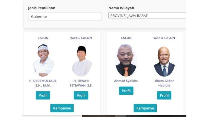 Cara Cek Nama Calon Kepala Daerah untuk Pilkada Jabar 2024, Lengkap ...