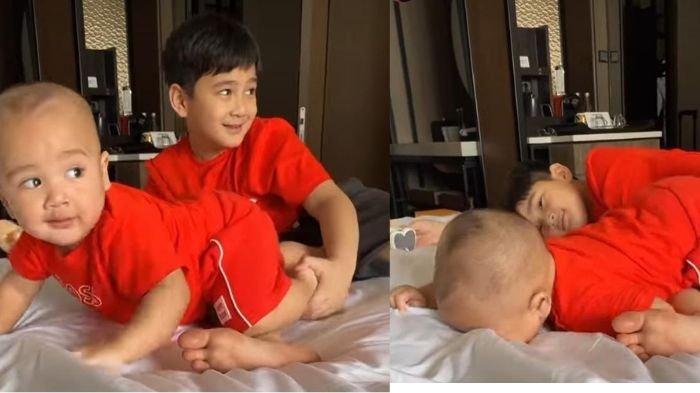 Rafathar dan Rayyanza Rebutan Mainan, Cipung Sampai Nyungsep, Nagita Slavina Tertawa ...